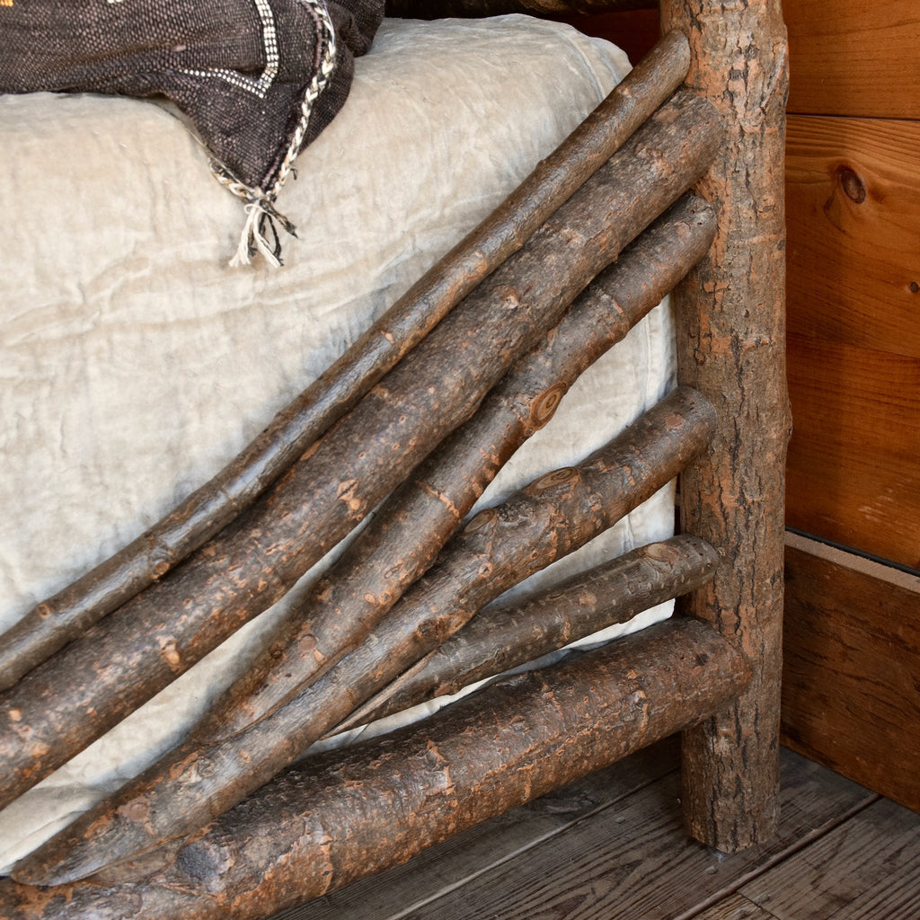 Rustic Canopy Bed | Rustic Twig Four Poster Canopy Bed – Dartbrook ...