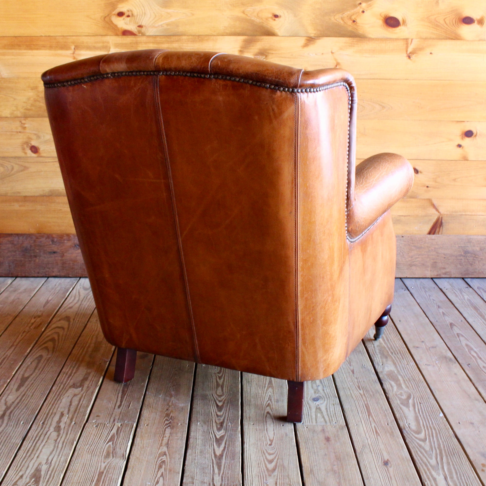 Adirondack Furniture Stores | Buffalo Leather Wing Chair – Dartbrook ...